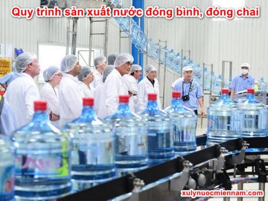 Quy trình công nghệ sản xuất nước uống đóng bình, đóng chai
